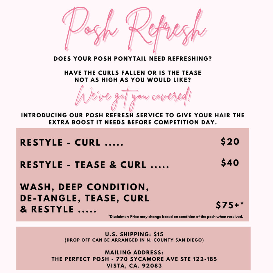 The Perfect Posh - Cheer Ponytails